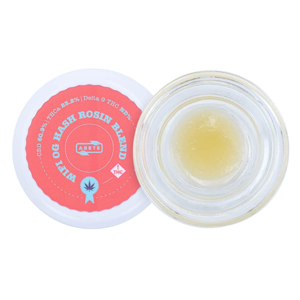 Arete Hemp WiFi OG High THCa Full Melt Hash Rosin Blend