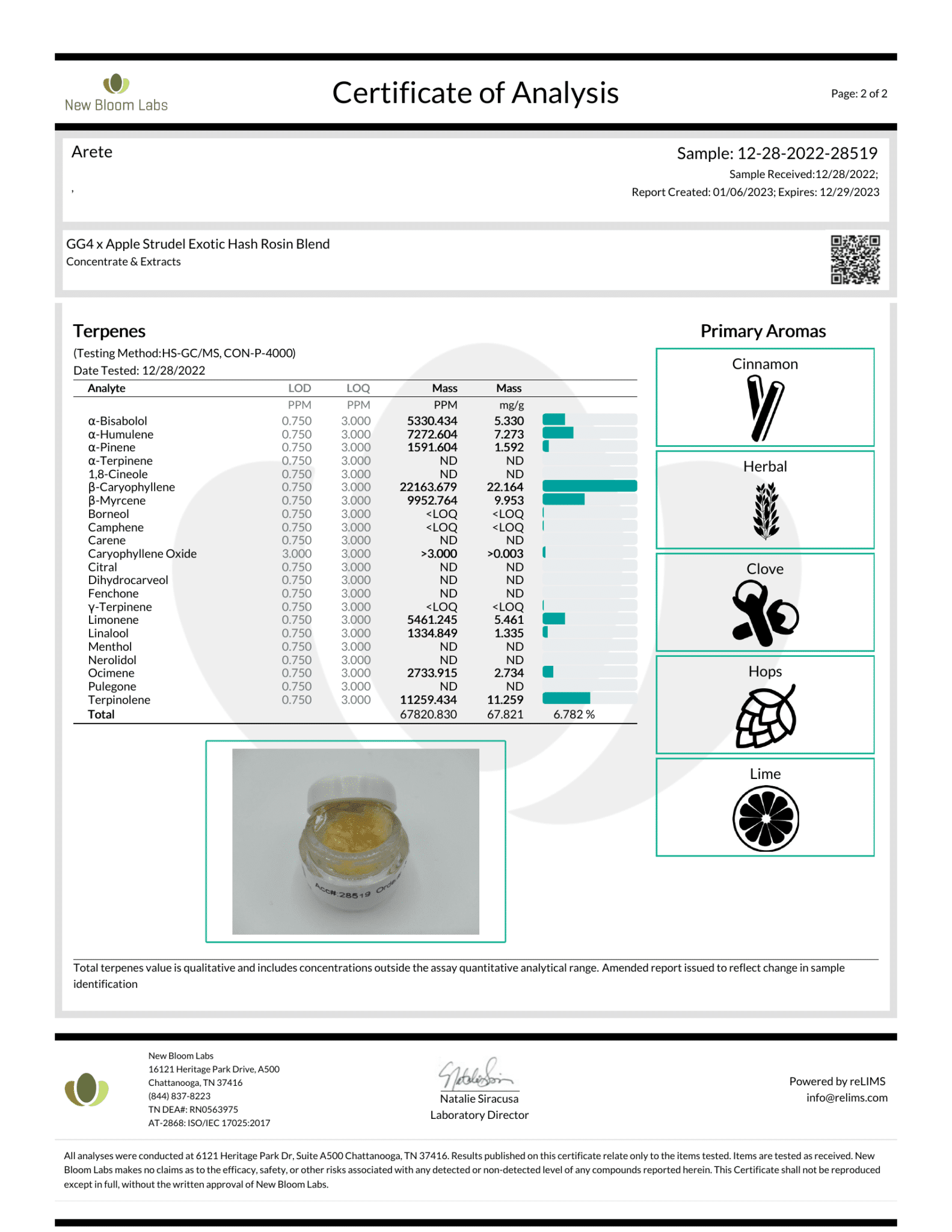 Arete Hemp GG4 High THCa Full Melt Hash Rosin Blend